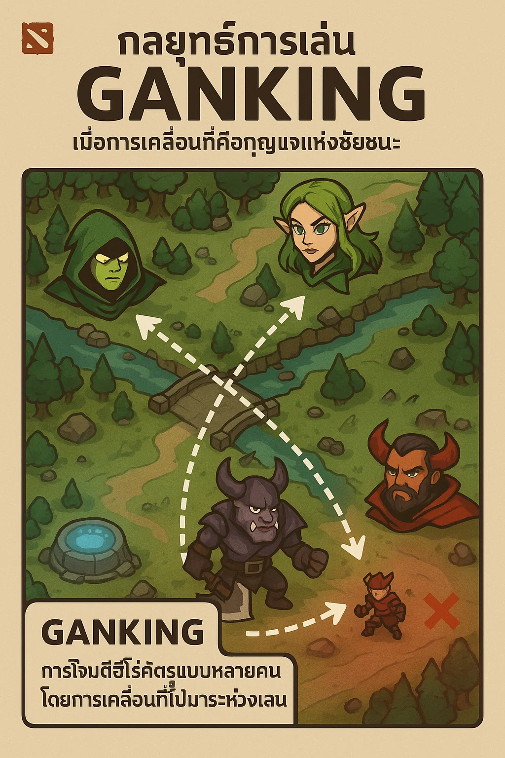 กลยุทธ์การเล่น Ganking เมื่อการเคลื่อนที่คือกุญแจ - bezsekretov.com